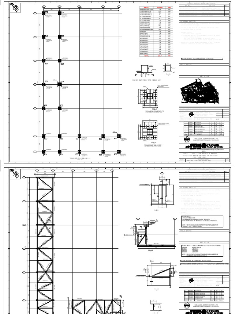 Piperack Base Plate Layout & Details | PDF