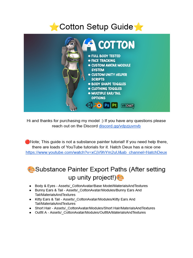Cotton Unity Setup Guide | PDF | Software | Computing
