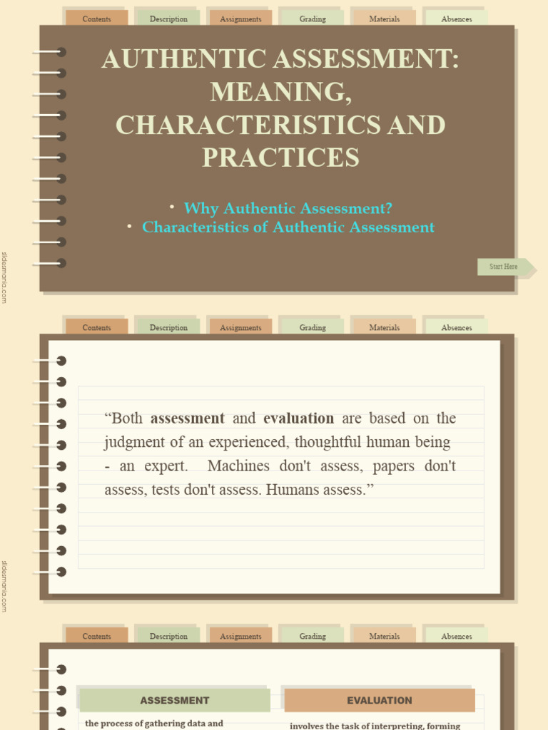 Authentic Assessment | PDF | Educational Assessment | Cognition