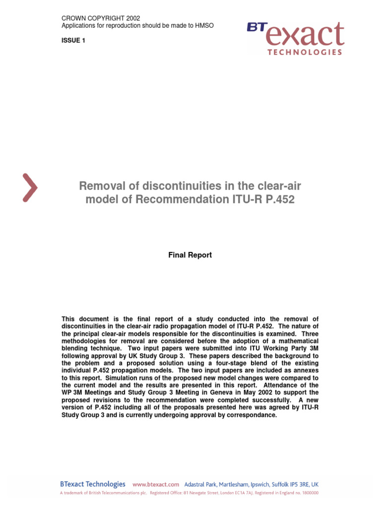 ITU_R_P452 | PDF | Angle | Reflection (Physics)