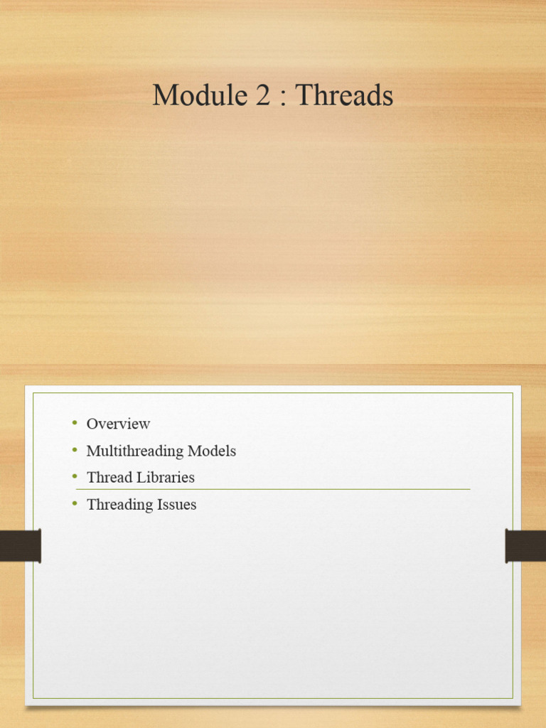 GM-2.3 Module3 | PDF | Thread (Computing) | Process (Computing)
