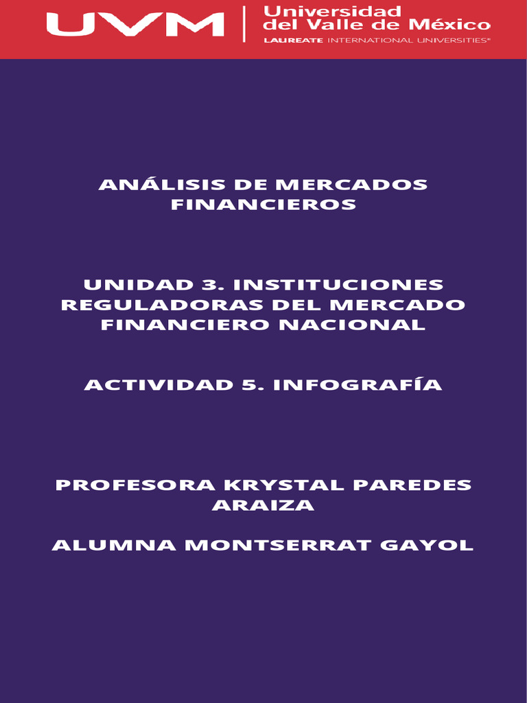 A5 Analisis De Mercados Financieros Pdf Dinero Economias