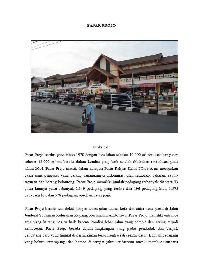 Pasar Projo | PDF | Teknologi & Rekayasa