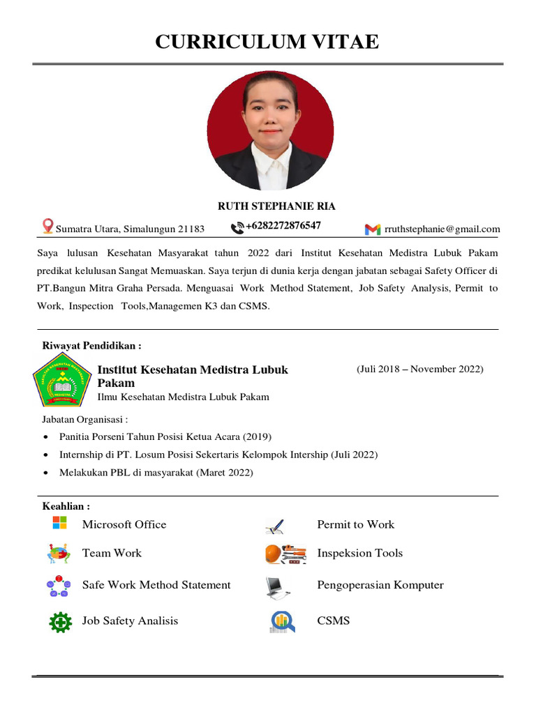 CV Ruth 2 Baru | PDF