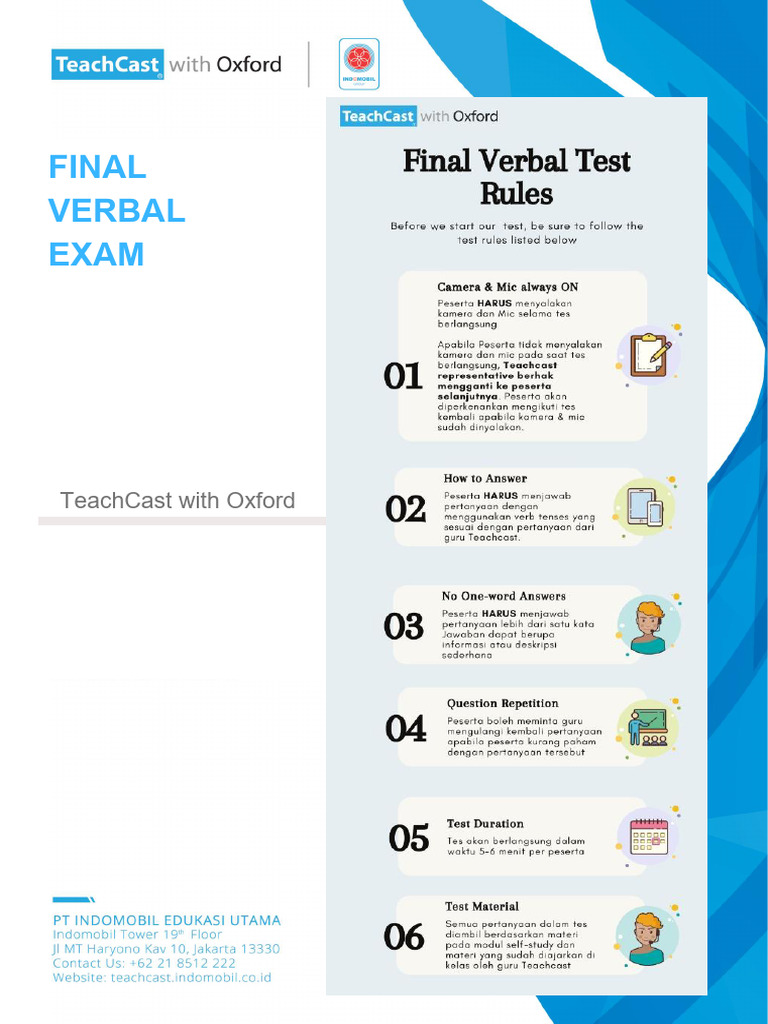 Final Verbal Exam SMP ISR | PDF
