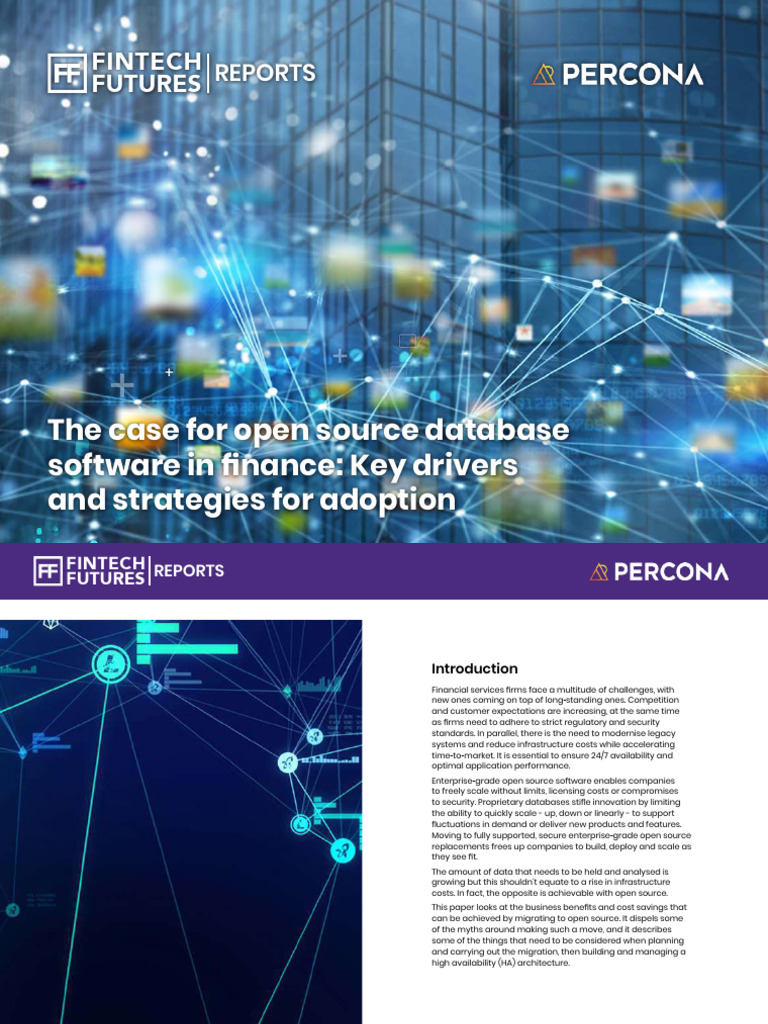 Open Source Databases in Finance | PDF | Databases | Computer Cluster