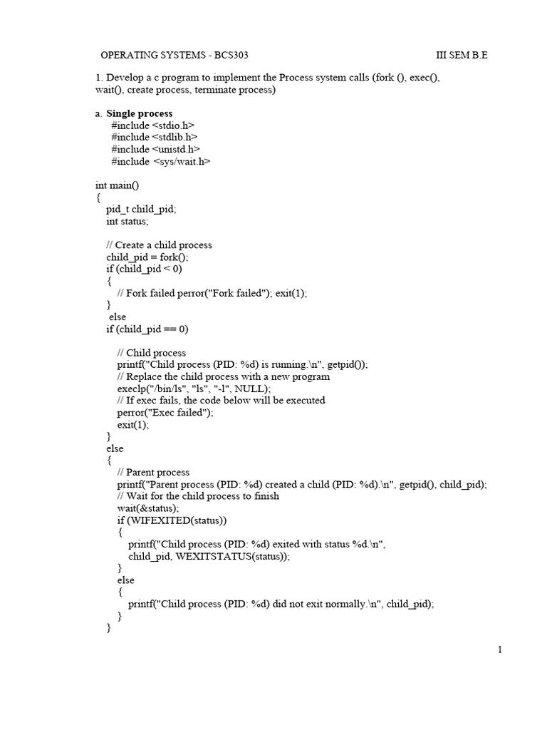 Os BCS303 Lab Manual DR - Ttit | PDF | Computer Programming | Computing
