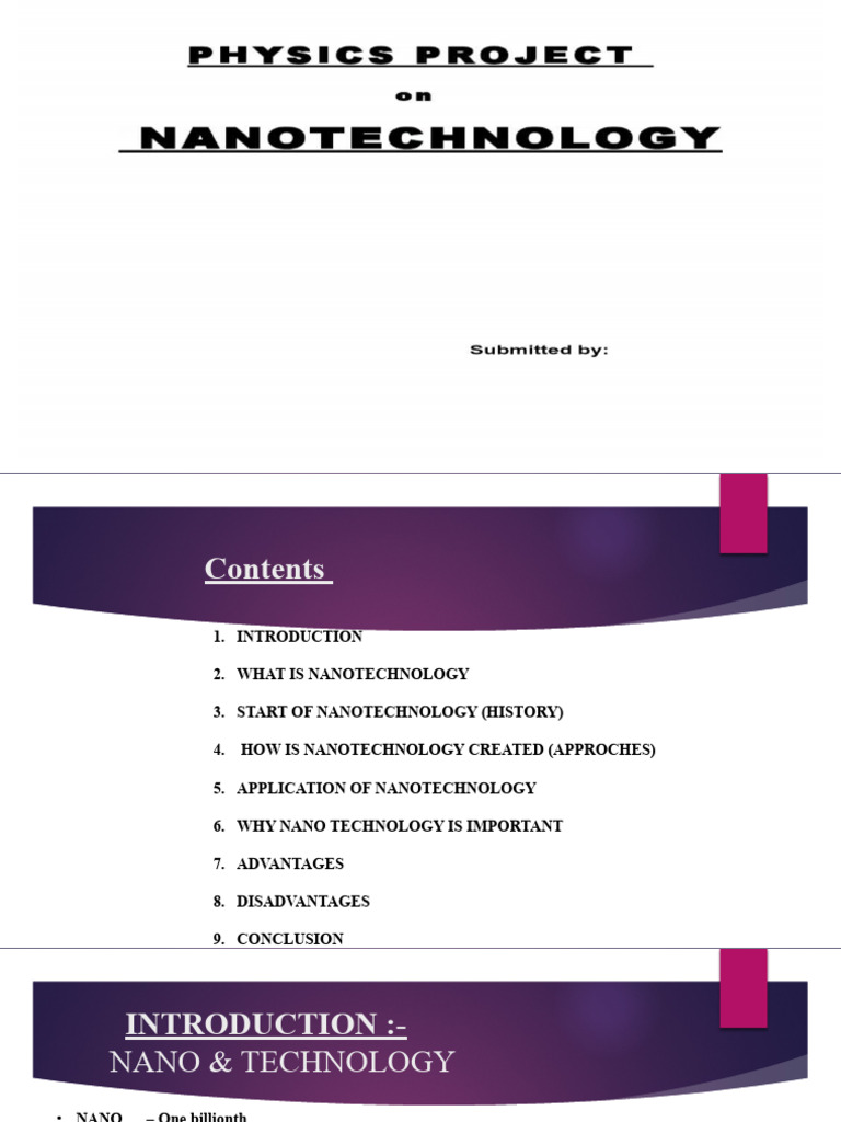 Phy Project - Nanotechnology | PDF | Nanotechnology | Textiles