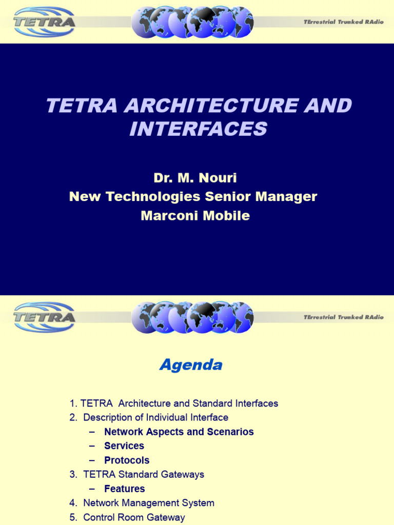 Tetra Architecture And Interfaces | PDF | Computer Network | Osi Model