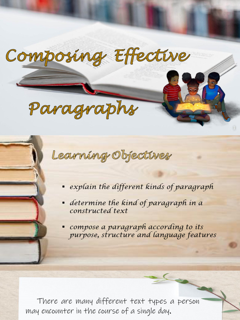 Composing Effective Paragraphs | PDF | Poetry | Narrative