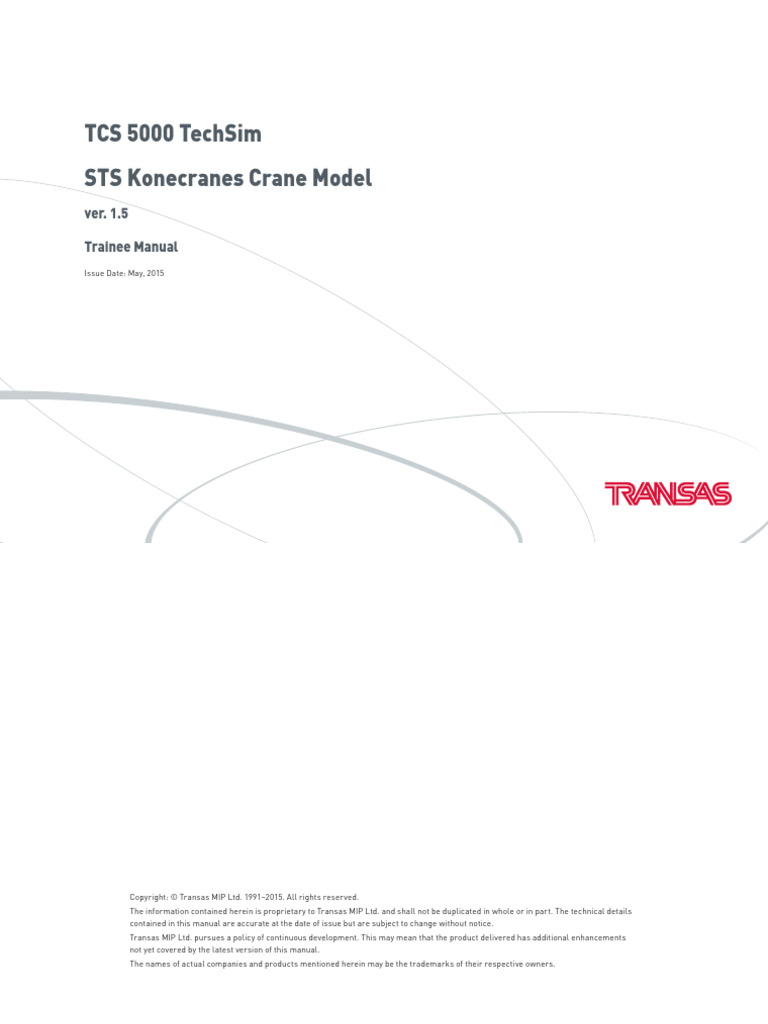 STS Konecranes Model ENG Trainee Manual | PDF | Crane (Machine ...