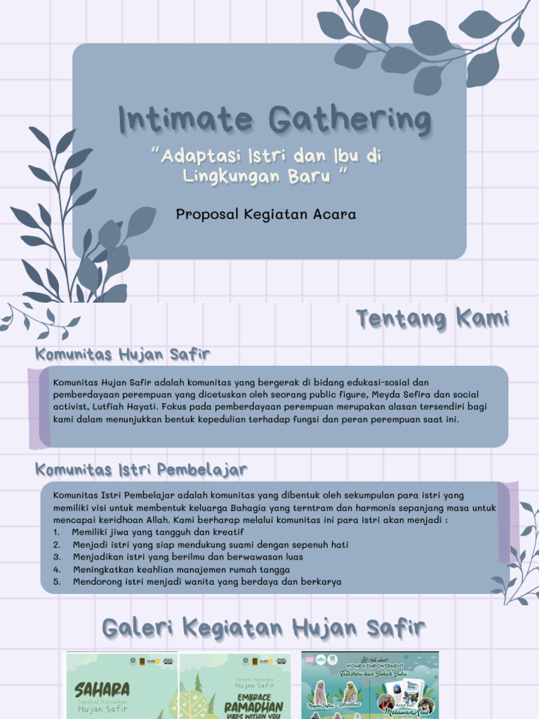 Proposal Gathering Komunitas | PDF | Ilmu Sosial