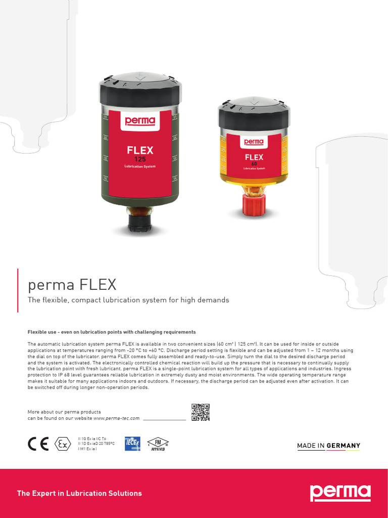 Product Flyer Perma FLEX | PDF | Lubricant | Manufactured Goods