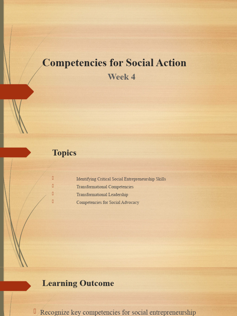 Week 4 SE Competencies | PDF | Leadership | Transformational Leadership