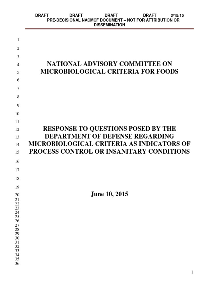 Response To Questions Posed by The Department of Defense Regarding ...