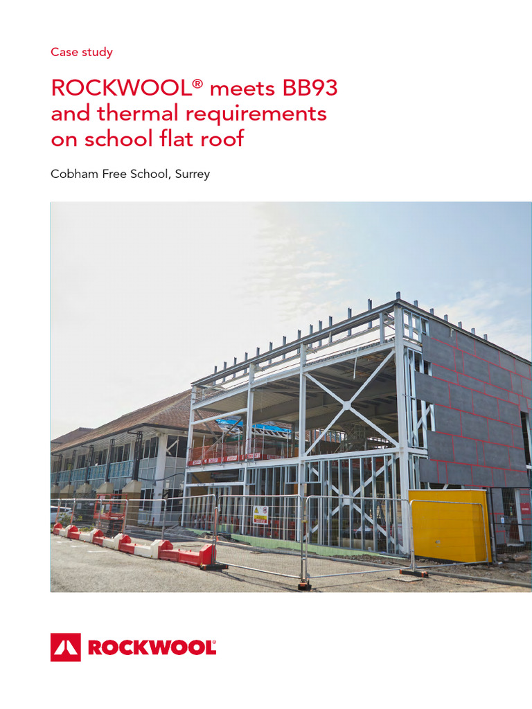Rockwool Cobham Free School Case Study PDF | PDF | Building Insulation | Roof