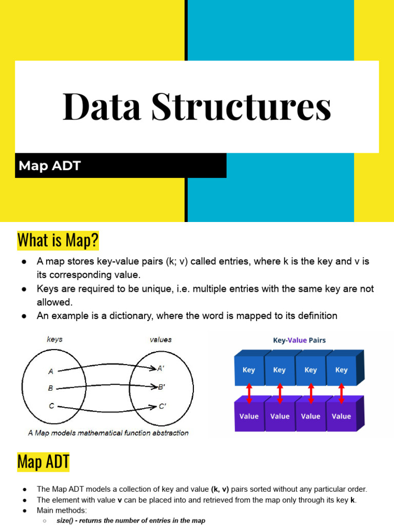 Data Structures - Map ADT_0cceeb2258b48d91c11e97720906659b | PDF | Data ...