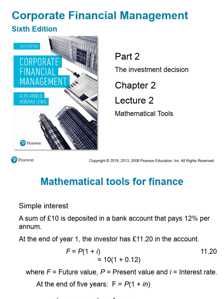 Lecture 2 Part 2 Chapter 2 No Recording | PDF | Internal Rate Of Return | Investing