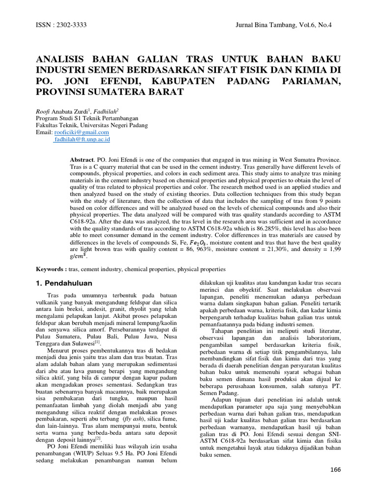 bahan galian tras | PDF | Materials