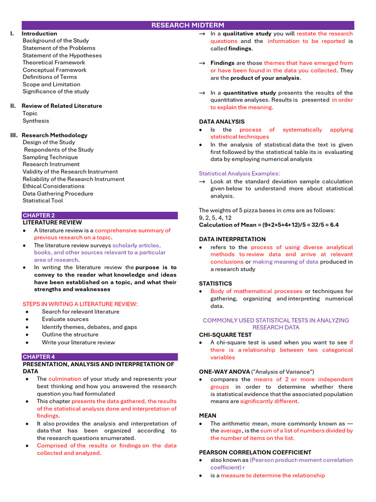 Nursing Research 2 Midterm | PDF | Statistics | Apa Style