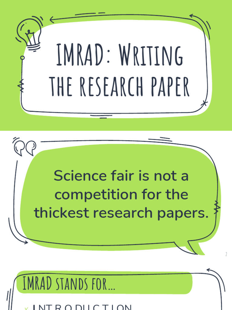 Imrad Pdf Experiment Science