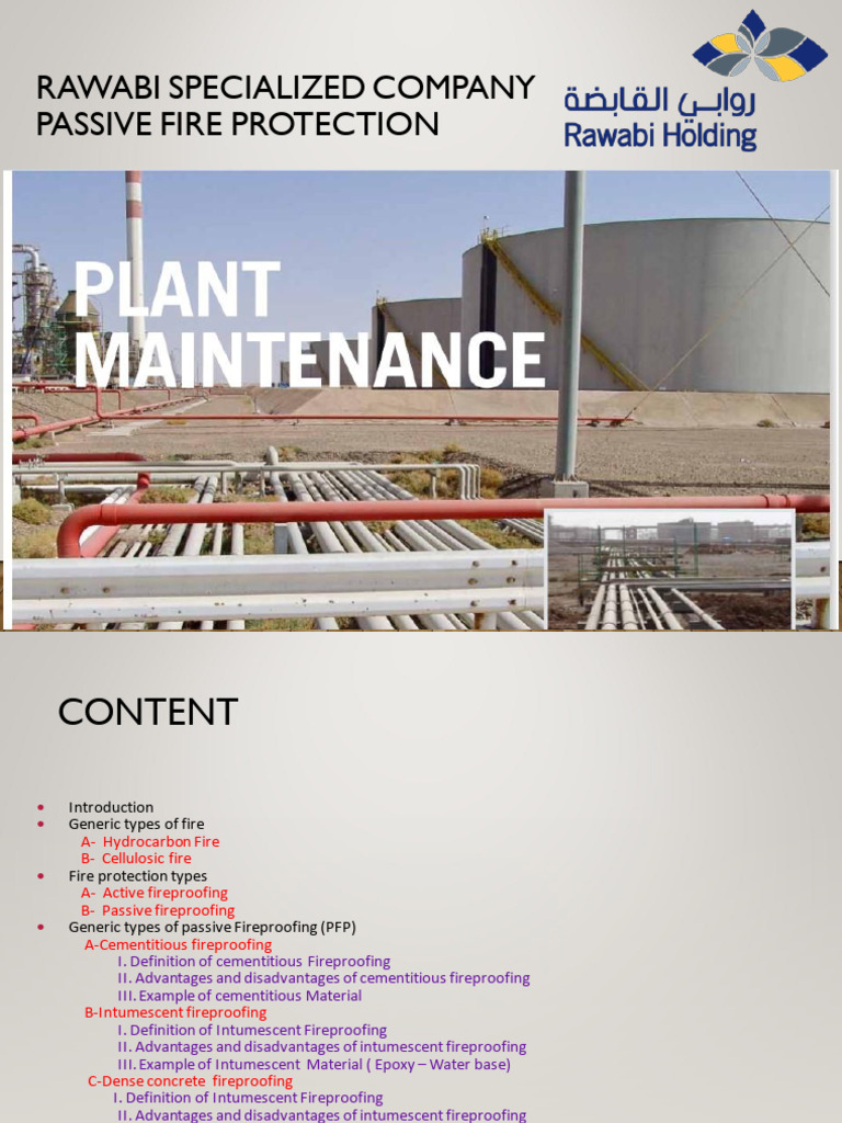 Passive Fire Protection presentation Rev. (1) | PDF | Materials | Building Engineering