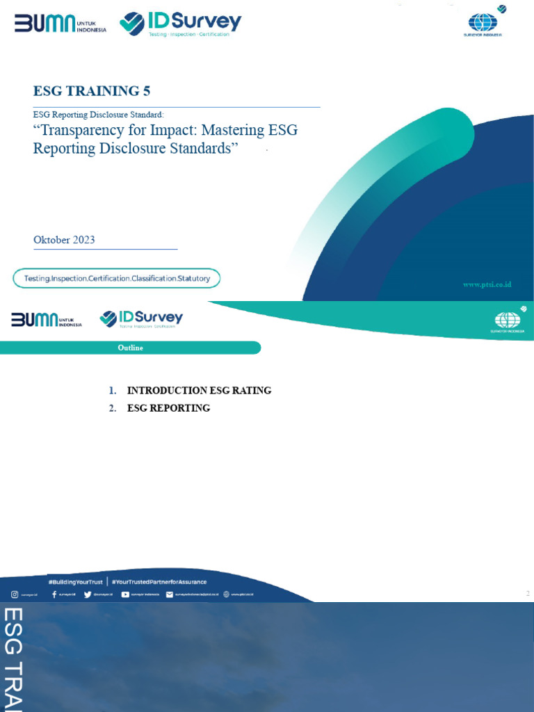 Mastering ESG Reporting Standards | PDF | Governance | Sustainability