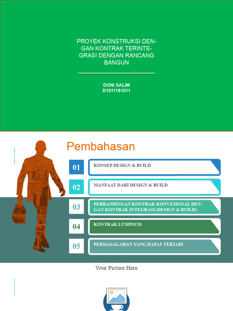 City of Business Man PowerPoint Template | PDF