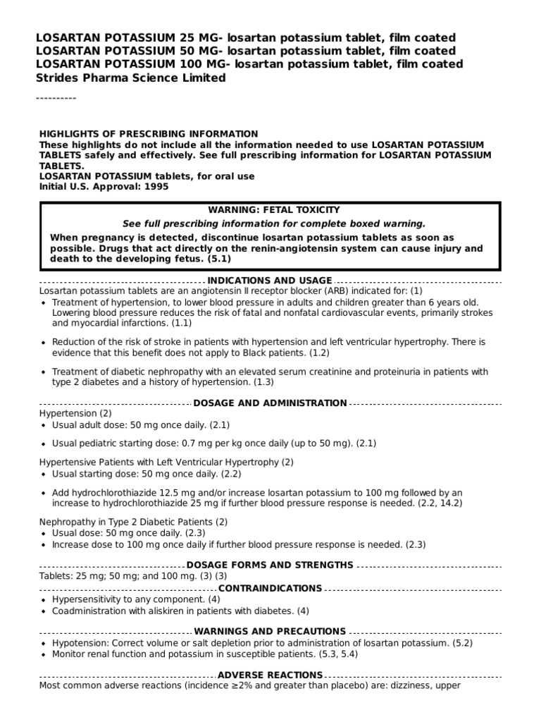 See Full Prescribing Information For Complete Boxed Warning | PDF | Hypertension | Clinical Medicine