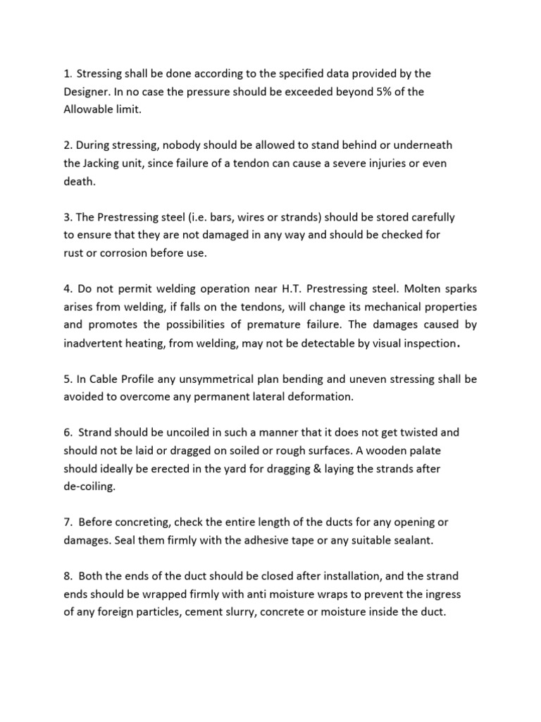 Details for Prestressing | PDF | Prestressed Concrete | Duct (Flow)