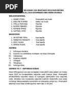 Muhtasari Wa Kikao Cha Kufungua Kikundi Kilichofanyika Tarehe 30 | PDF