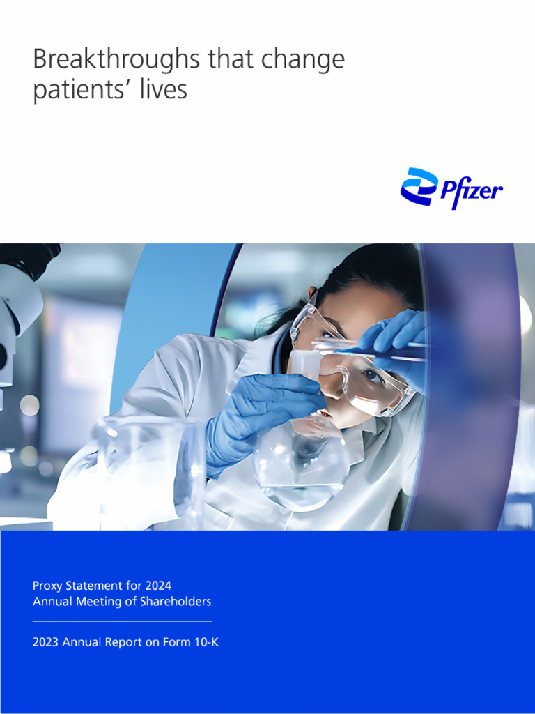 Pfizer 2024 Proxy Statement | PDF | Board Of Directors | Pfizer