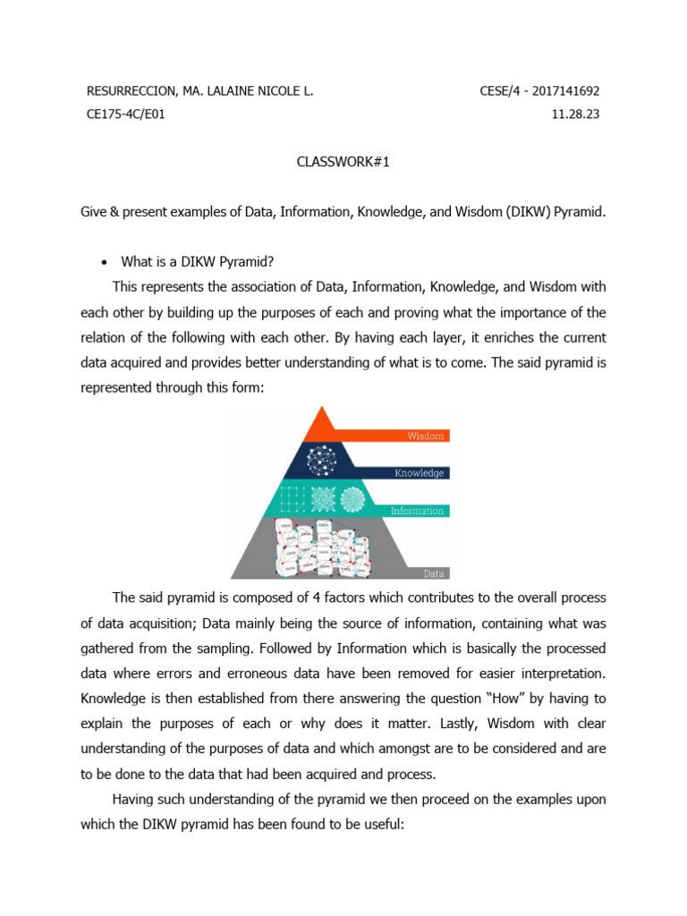 Understanding the DIKW Pyramid | PDF | Knowledge | Data