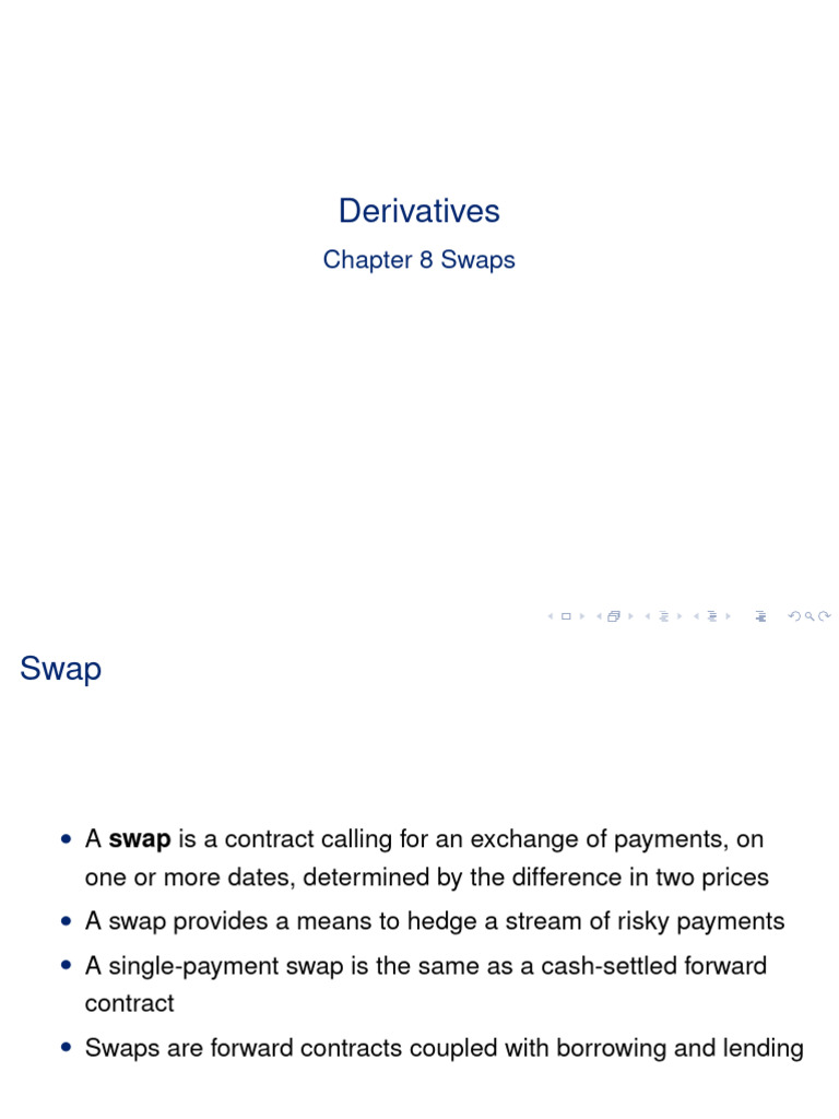 Ch_8_Swaps | PDF | Swap (Finance) | Hedge (Finance)