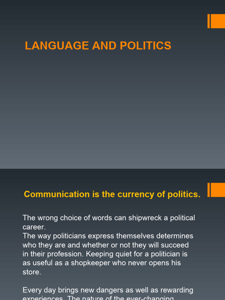 4.1 Language and Politics | PDF | Liberalism