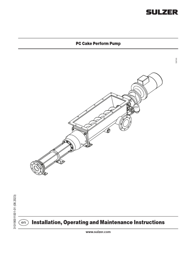 PC Cake Perform Pump IOM | PDF | Pump | Valve