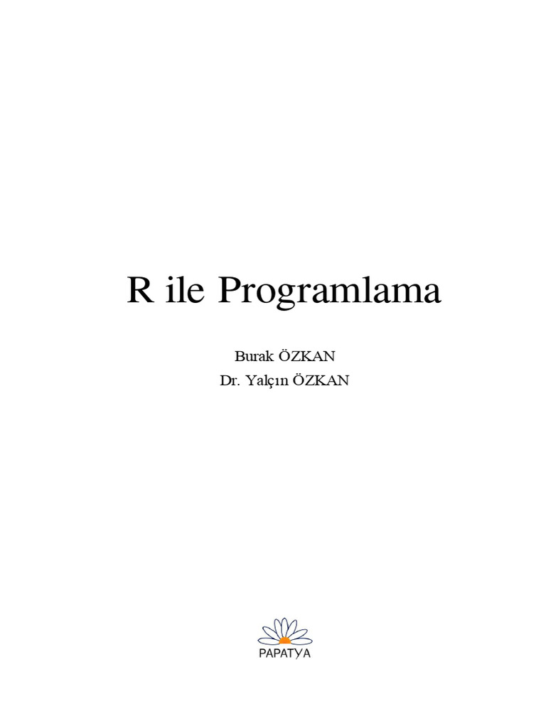 R Ile Programlama | PDF