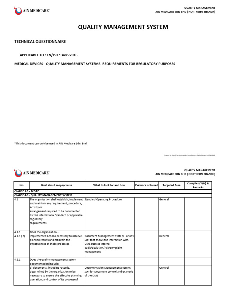 ISO 13485 Compliance Guide | PDF | Quality Management | Quality Management System