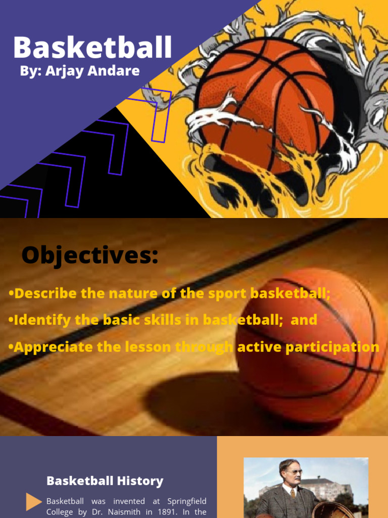 Orange and Navy Modern Dynamic Basketball Competition Presentation ...