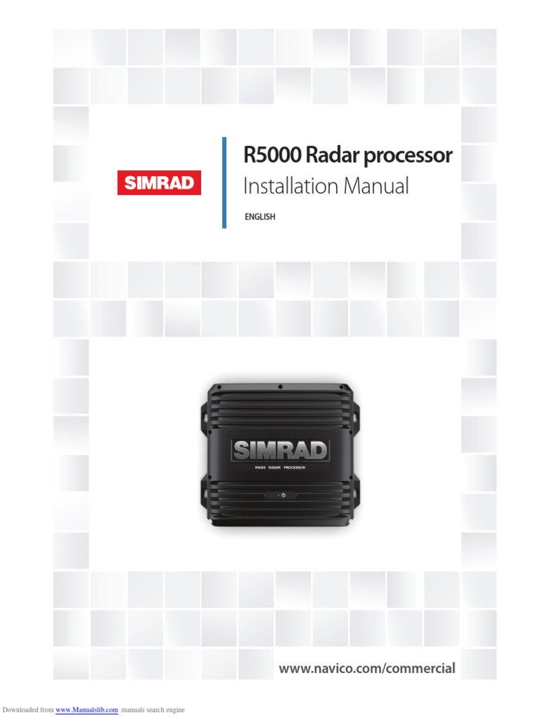 RADAR SIMRAD R-5000 (Installation Manual) | PDF | Electrical Connector ...