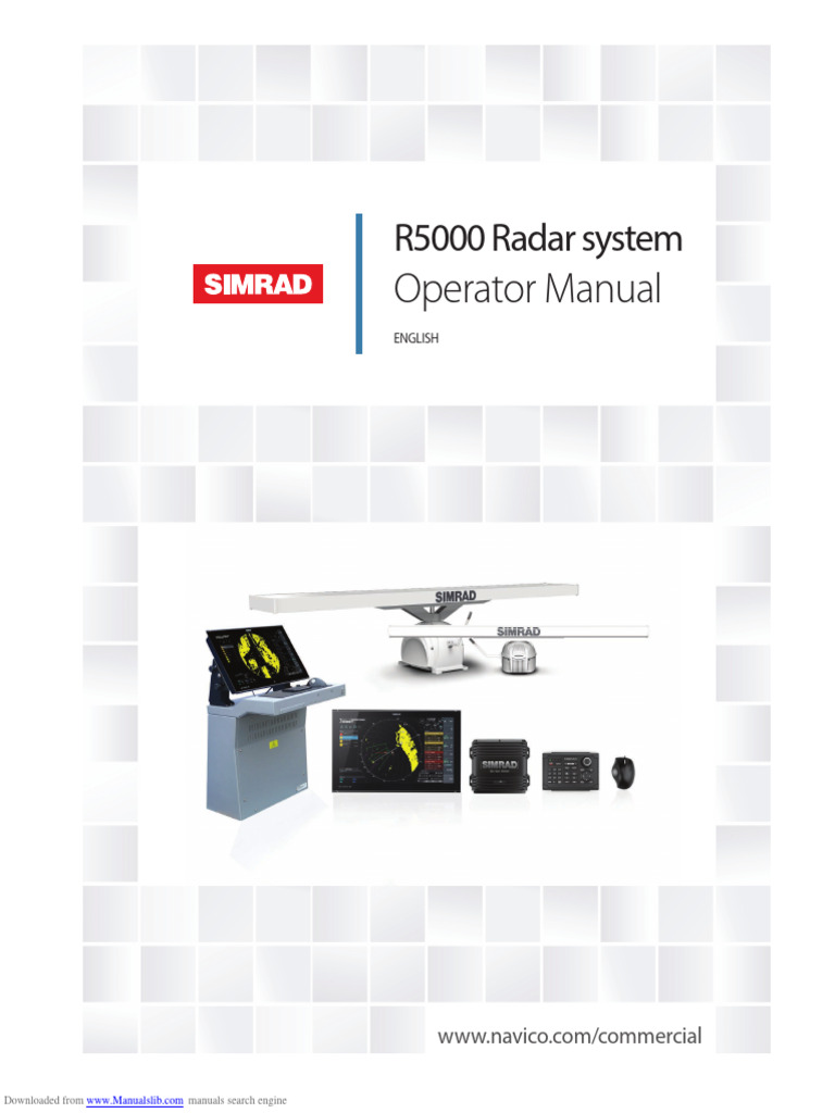 Radar Simrad R-5000 (Operator Manual) | PDF | Menu (Computing) | Cursor (User Interface)