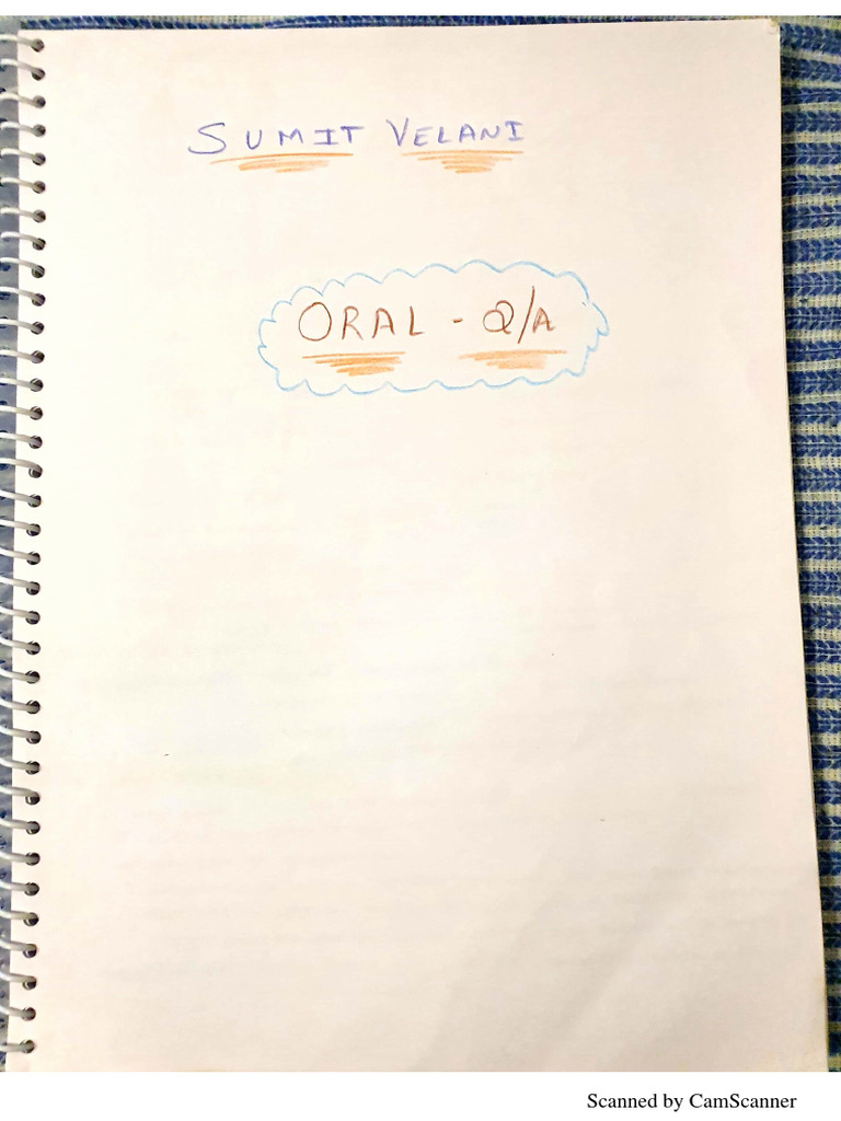 Cl2 Oral QA Sumit | PDF