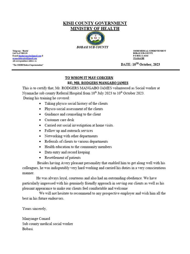 Letterhead | PDF | Health Sciences | Public Services