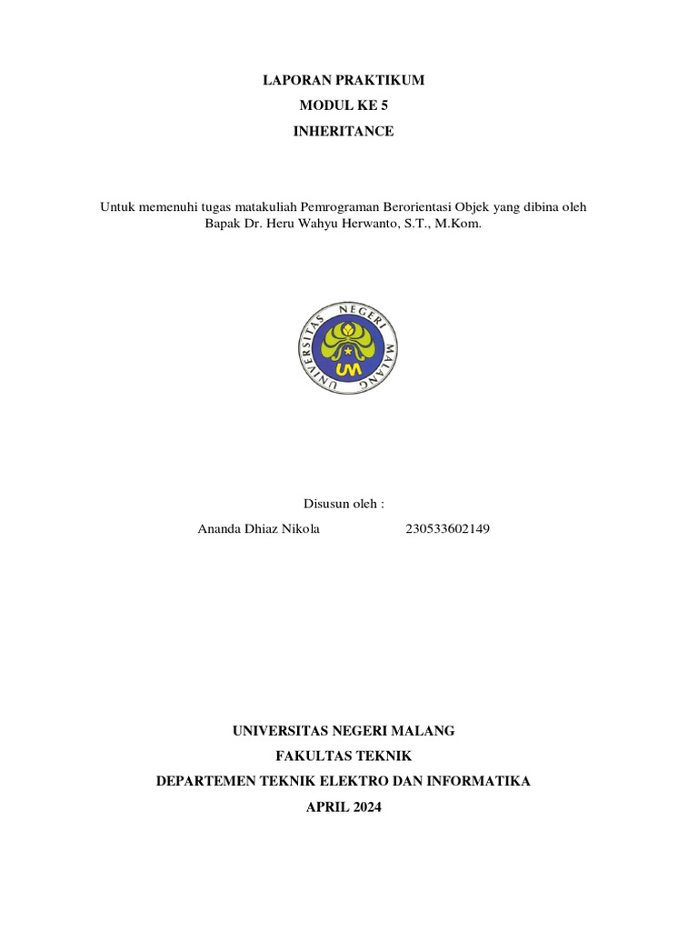 LAPORAN PRAKTIKUM 5 - For Merge | PDF