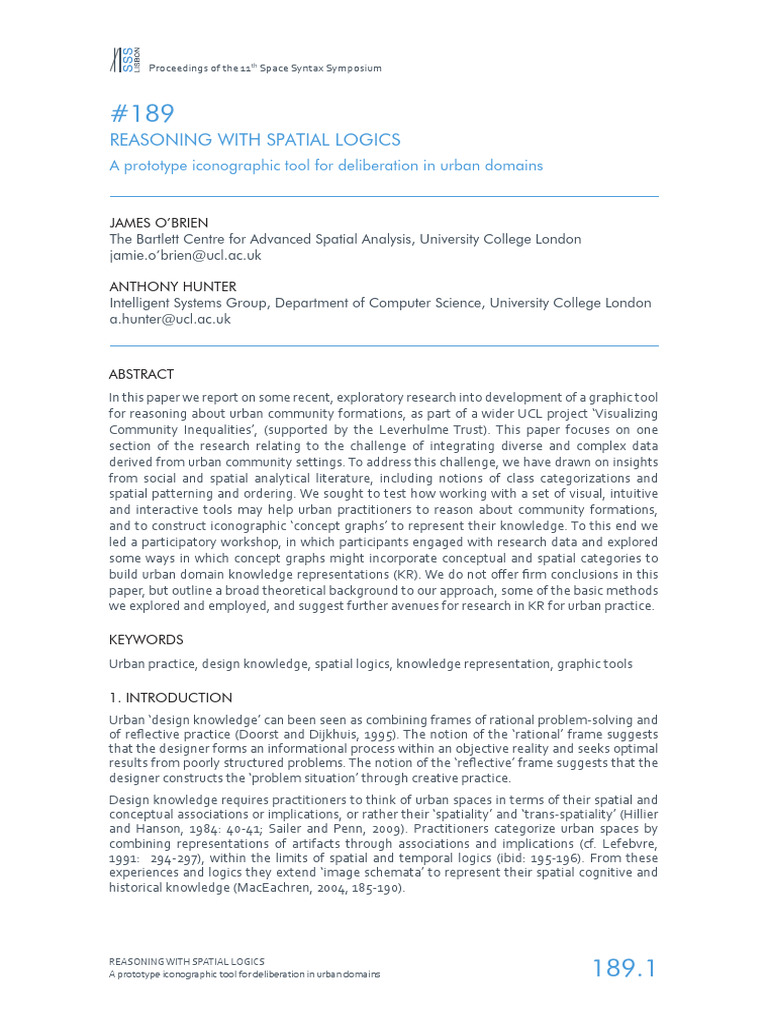 09 - Reasoning With Spatial Logics | PDF | Concept | Reason