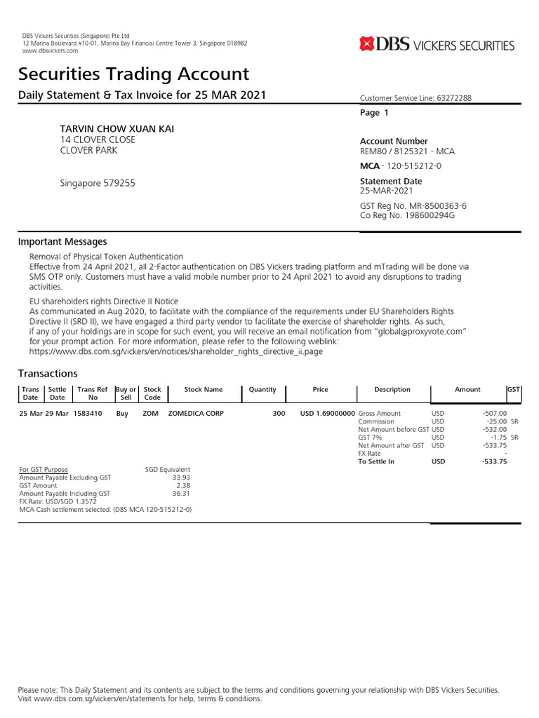 EStatement | PDF | Dividend | Stocks