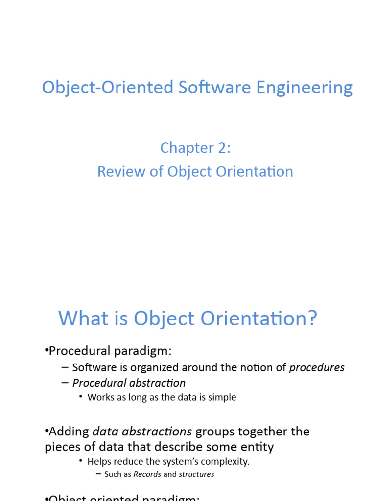 3. Review of Object Orientation | PDF | Inheritance (Object Oriented Programming) | Method ...