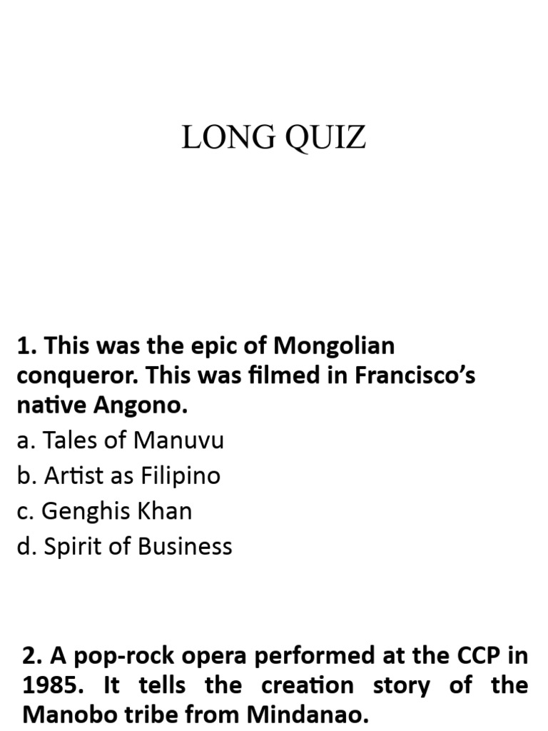 Long Quiz Contempo 12012022 | PDF