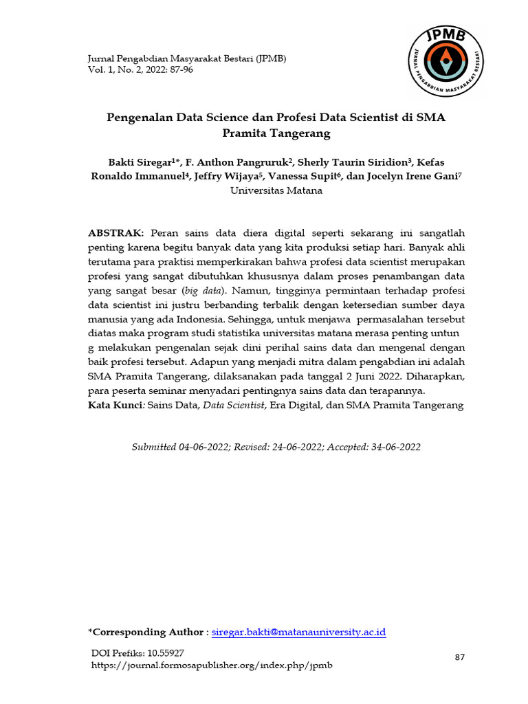 Pengenalan Data Science Dan Profesi Data 8be9d3d0 | PDF