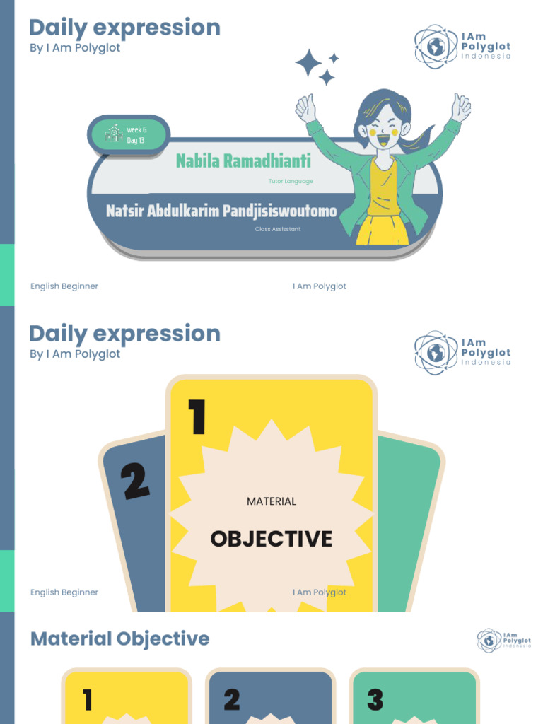 Kelas 3 Pertemuan (13) - (Daily expression) | PDF